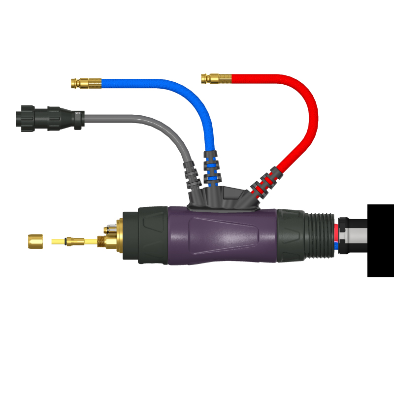 Gun Plug Housing with Lock Nut & Hose Support | Parweld